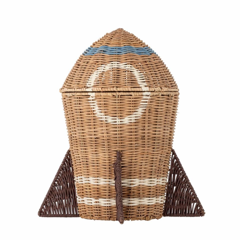 Bloomingville Space Raket Opbergmand met Deksel | Rotan | Kidsbarn