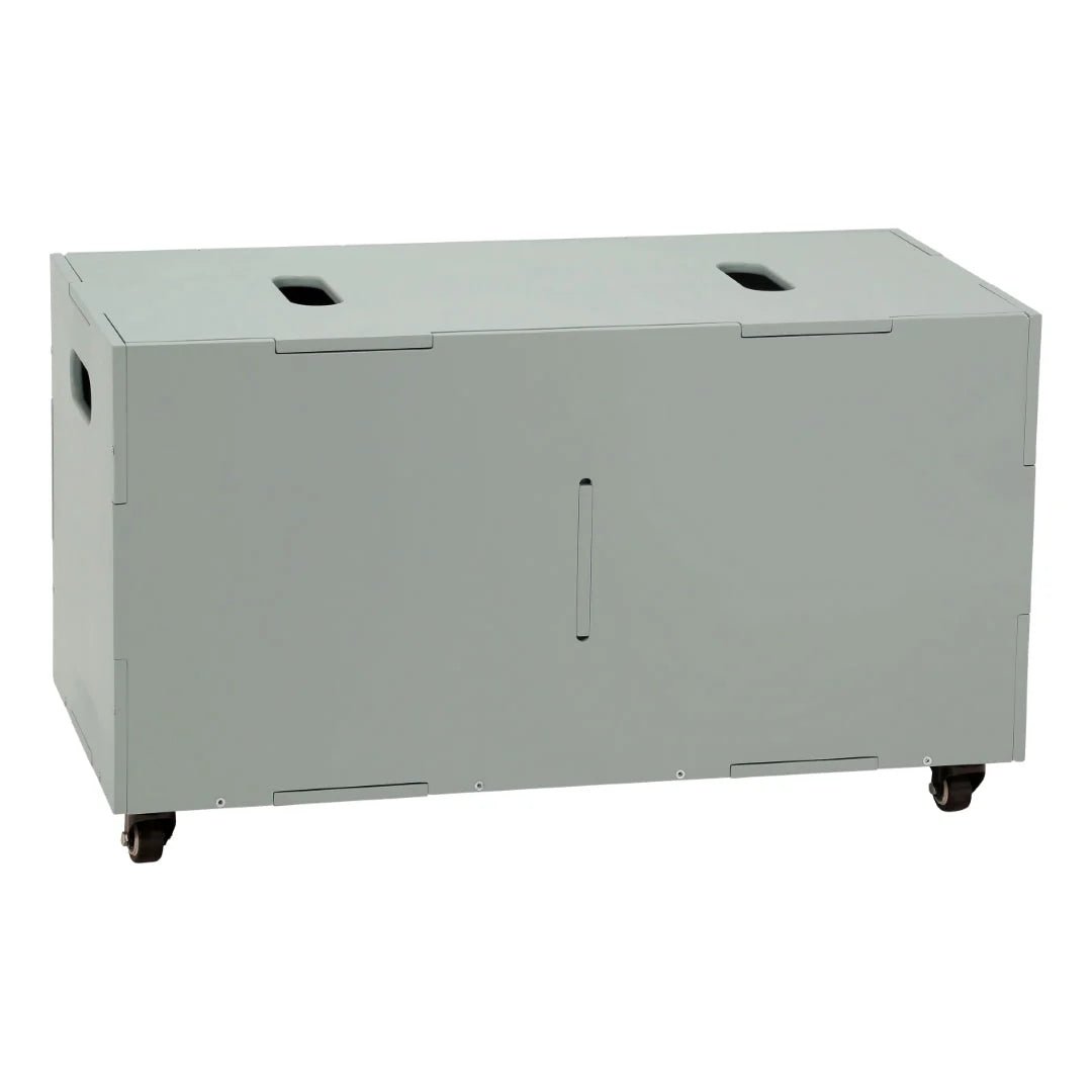 Nofred Cube Long Olive Green – Multifunctionele Opbergbank | Kidsbarn