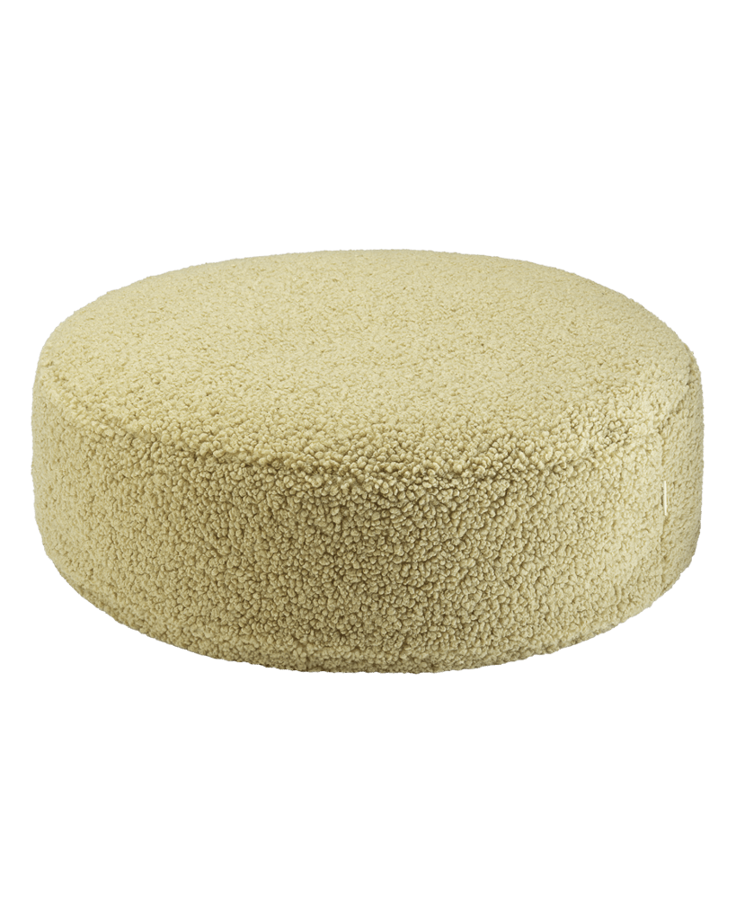 Wigiwama Matcha Teddy Poef – Kinderpoef kopen | Kidsbarn